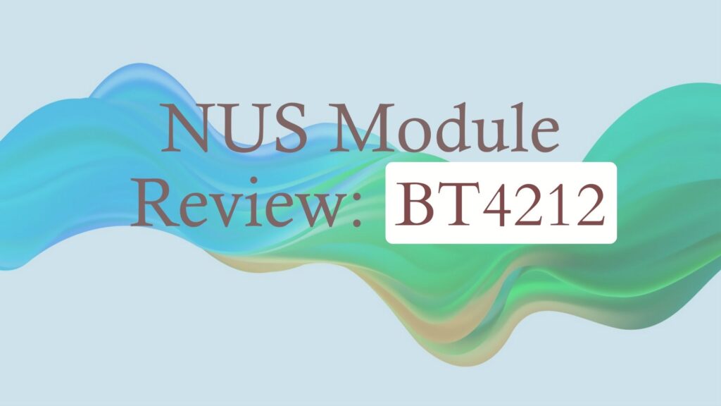 NUS Module Review – Andrea Stories